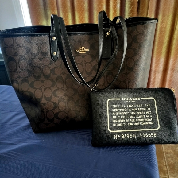 Coach | Bags | Coach Reversible City Tote In Signature Canvas | Poshmark